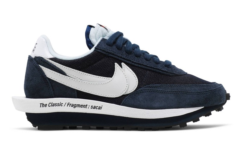 Giày Nike Fragment Design x Sacai x LDV Waffle ‘Blackened Blue’ Like ...